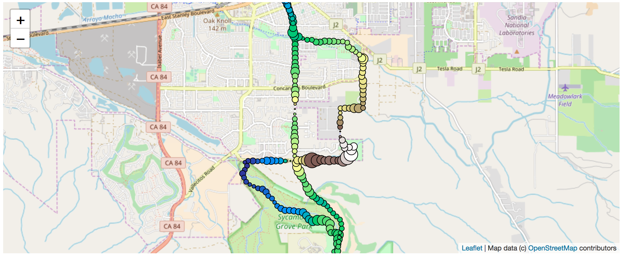 Evaluation of GPS Tracks – Christopher Bronner